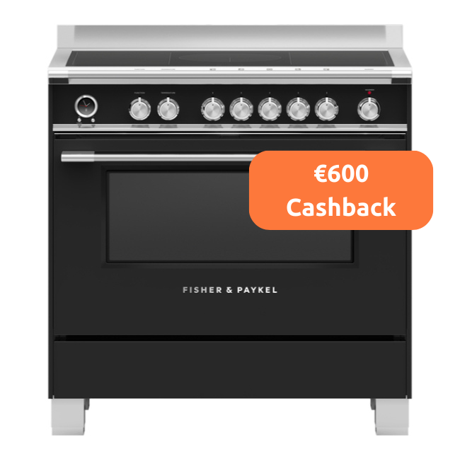 Fisher & Paykel 90cm 5 Zone Induction Cooker in Black | OR90SCI6B1 ...