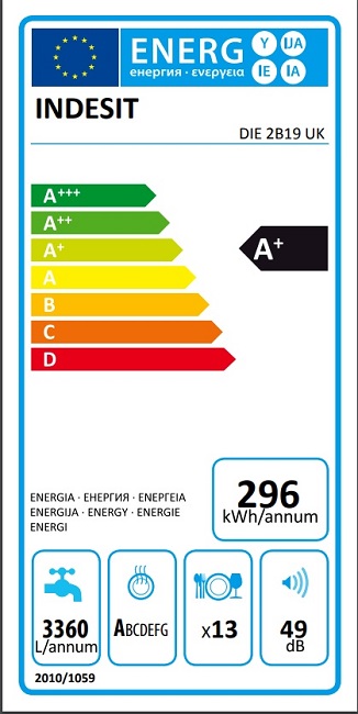 Indesit Fully Integrated Dishwasher DIE 2B19 UK | IND-DIE2B19UK