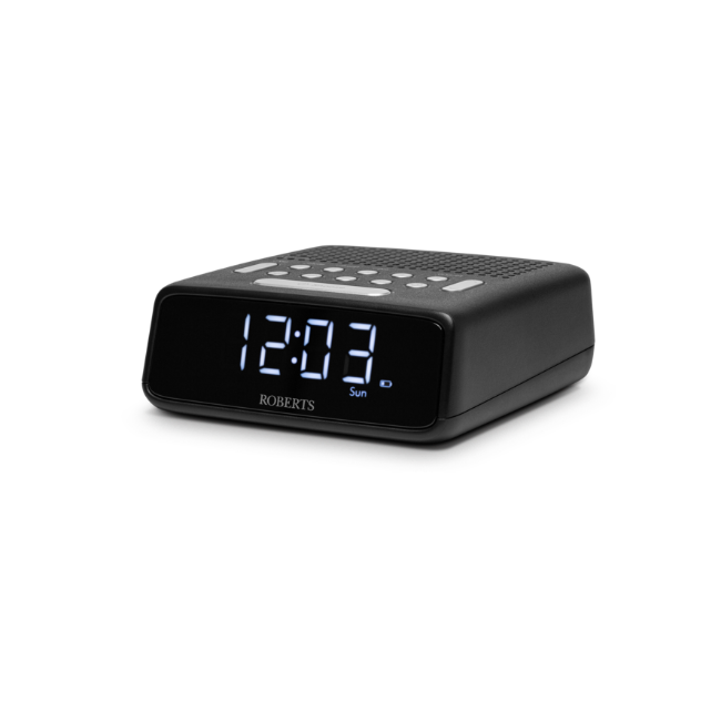 Roberts Clock Radio | Black | ORTUSFMBK | ROB-ORTUSFMBK