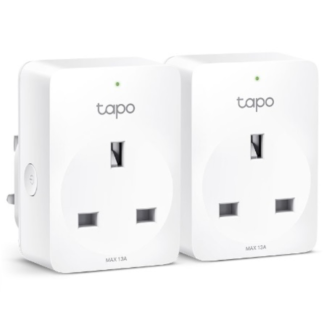 TP-Link Mini Smart Wi-Fi Socket - 2 Pack | Tapo P1002PK | TL-TAPO-P1002PK