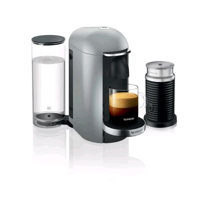 Magimix Vertuo Plus Aeroccino Nespresso Coffee Machine Silver