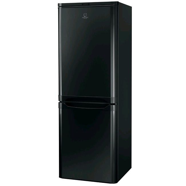 55cm freestanding black 1.5m tall fridge freezer | Indesit | Ireland