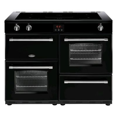Belling Farmhouse 110cm Electric Induction Range Cooker FH110EI - Black ...